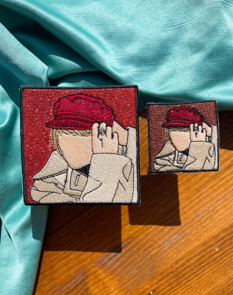 Red Album Covers Patch - Carissaofthesea Embroidery