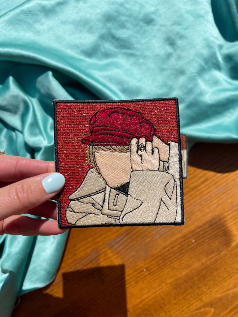Red Album Covers Patch - Carissaofthesea Embroidery