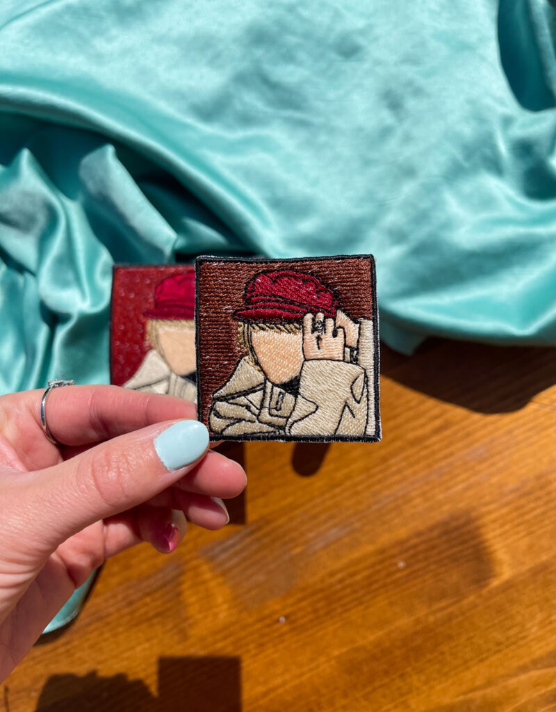 Red Album Covers Patch - Carissaofthesea Embroidery